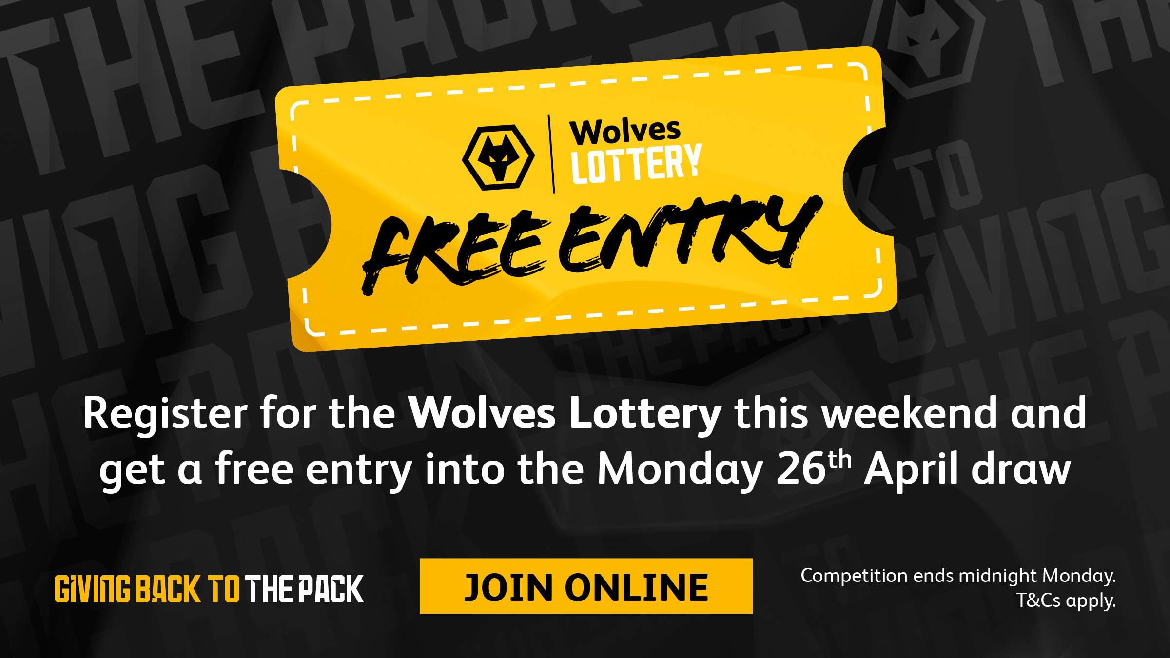 Free draw entry for new Lottery participants | Club | News ...