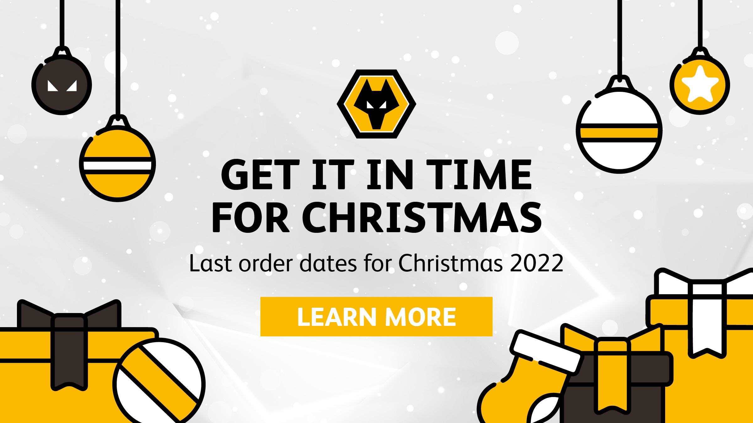 Christmas delivery deadline brought forward | Club | News ...