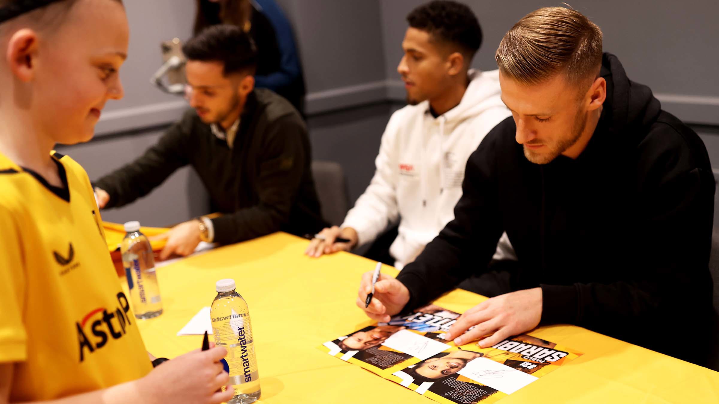 New signings meet Young Wolves members | Junior Fans | News ...