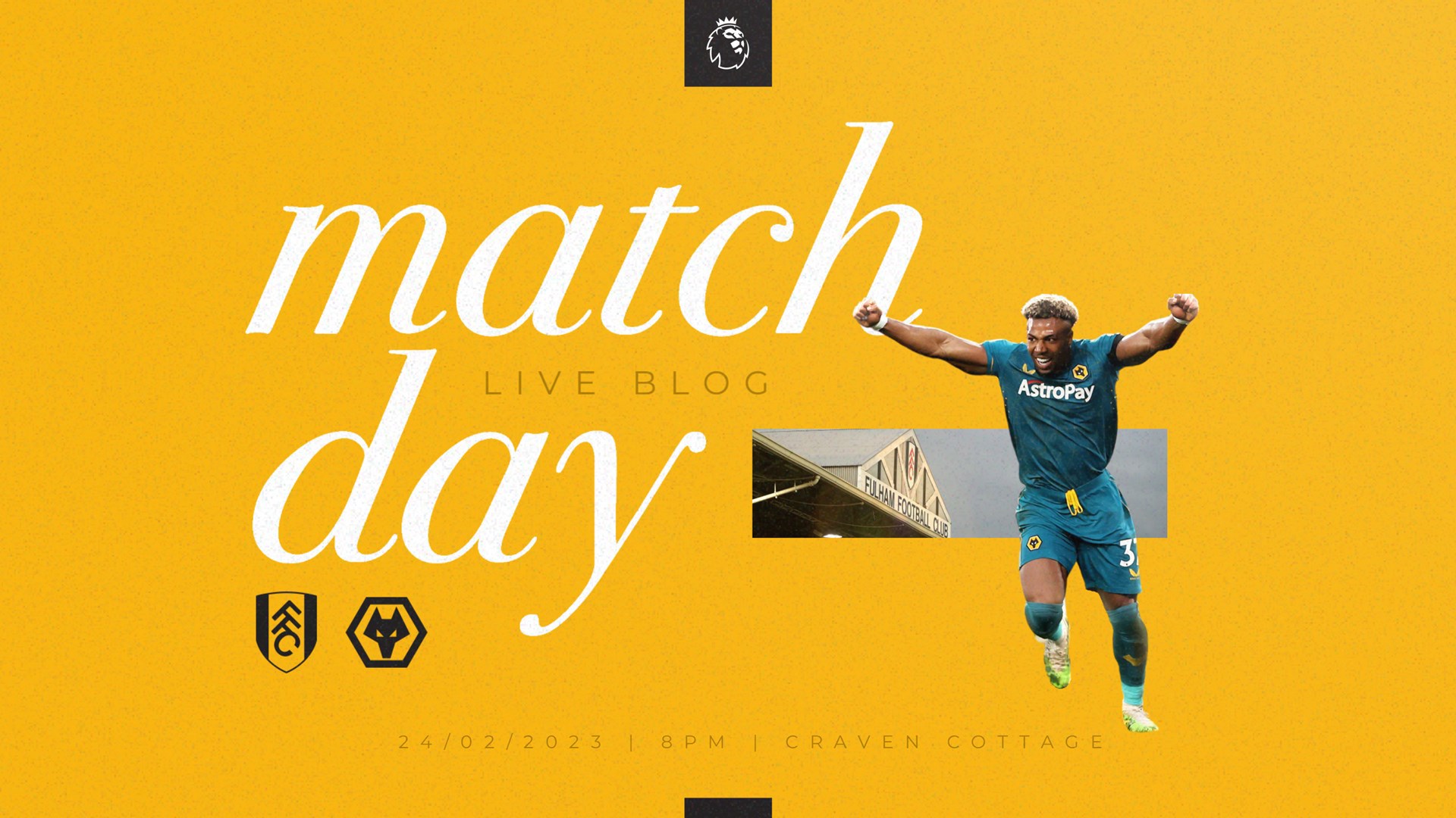 Matchday Blog | Fulham vs Wolves | Men's First-Team | News ...