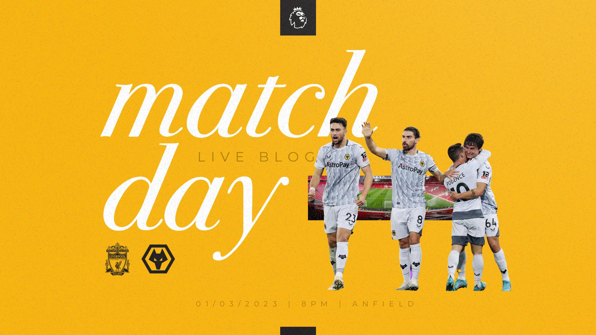 Matchday Blog | Liverpool vs Wolves | Men's First-Team | News ...